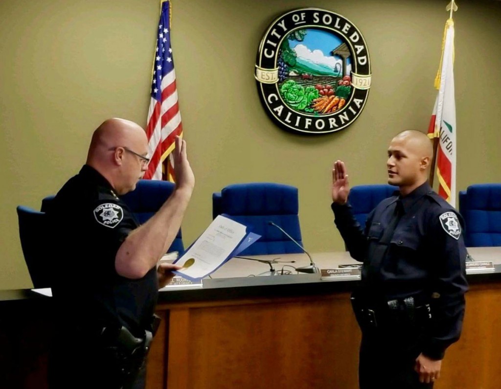 New officer swears in - Soledad Bee | Soledad, CA